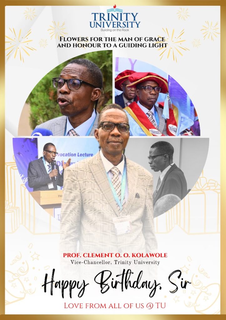 Happy Birthday Prof C.O.O. Kolawole – Trinity University Website