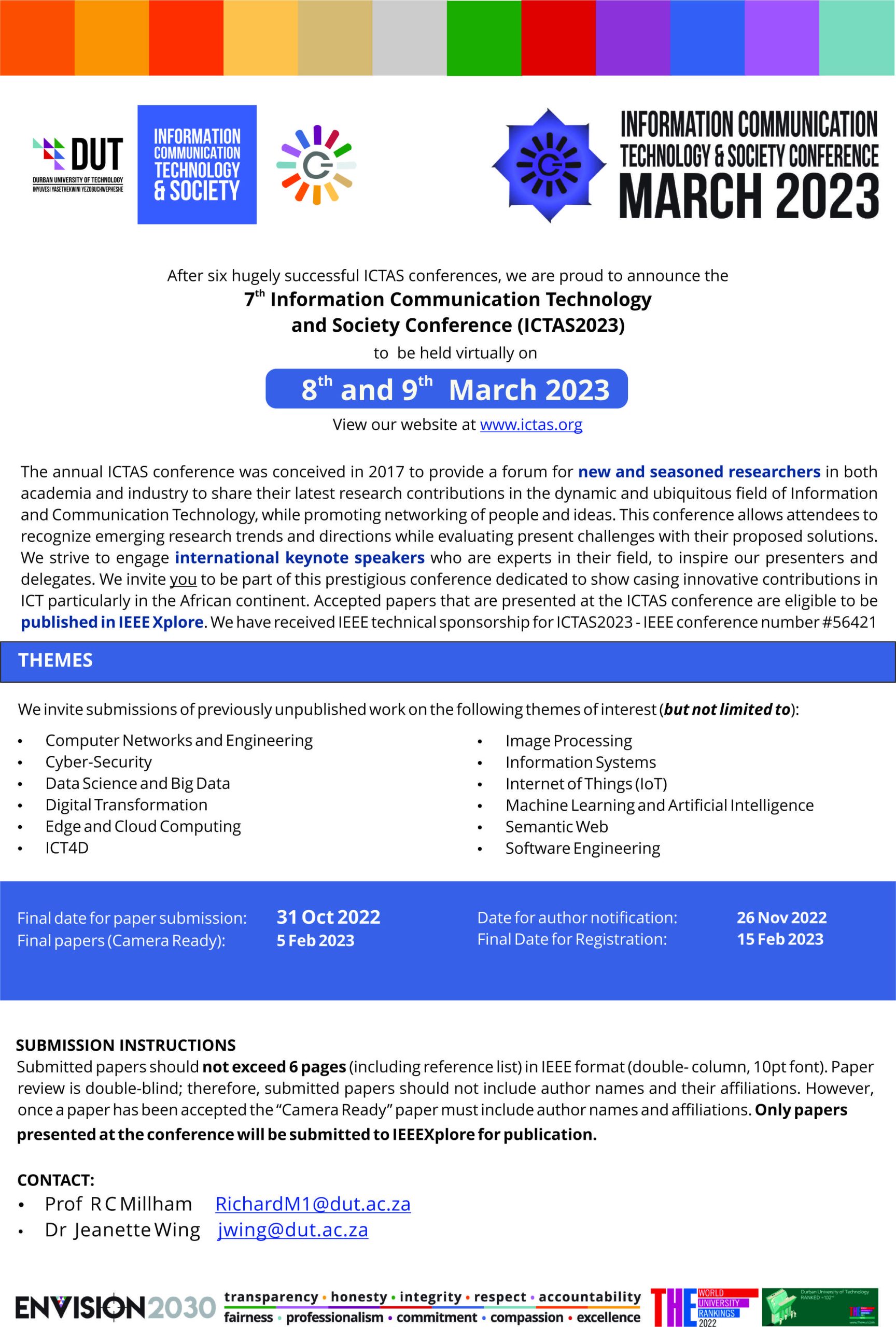 ictas 2023 – Trinity University Website