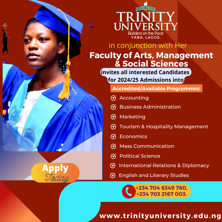 Discover the Diverse Programs at Trinity University, Yaba, Lagos – Trinity University Website