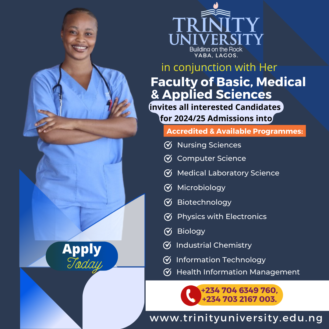 Discover the Diverse Programs at Trinity University, Yaba, Lagos – Trinity University Website