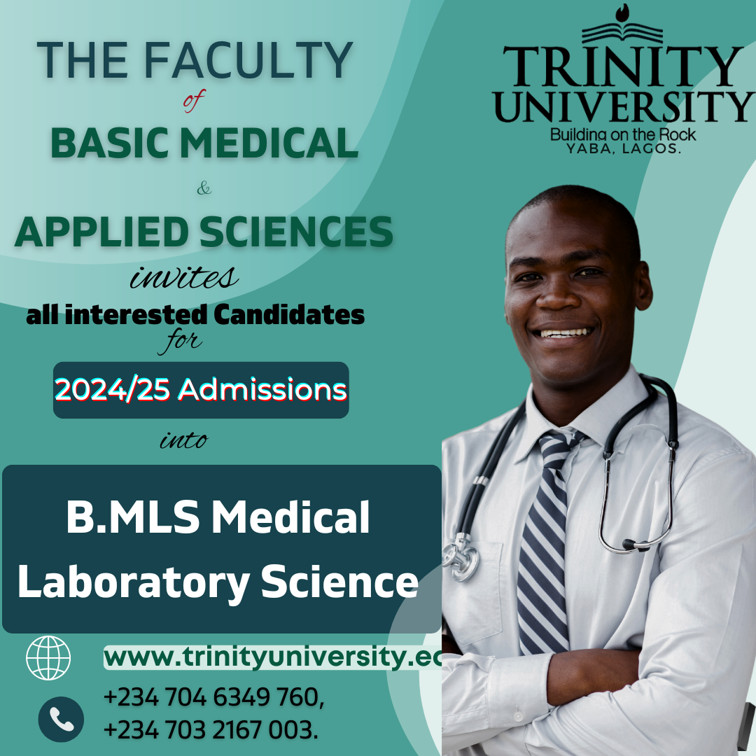 Study Medical Laboratory Science at Trinity University, Yaba, Lagos ...