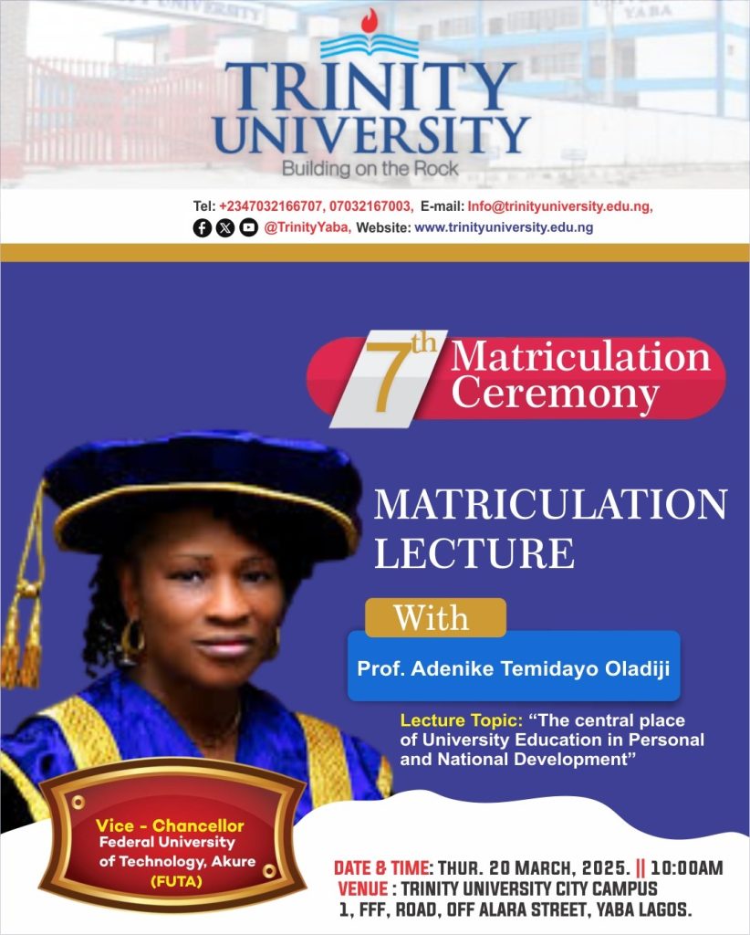 LIVE STREAMING – Trinity University Website