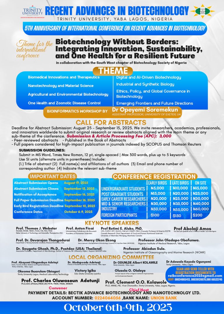 RAIB 2025 – Trinity University Website